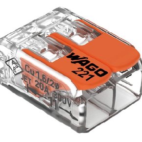 Conector Para Fio Emenda 10mm A 40mm 2p 32a [ 221412 ] Wago